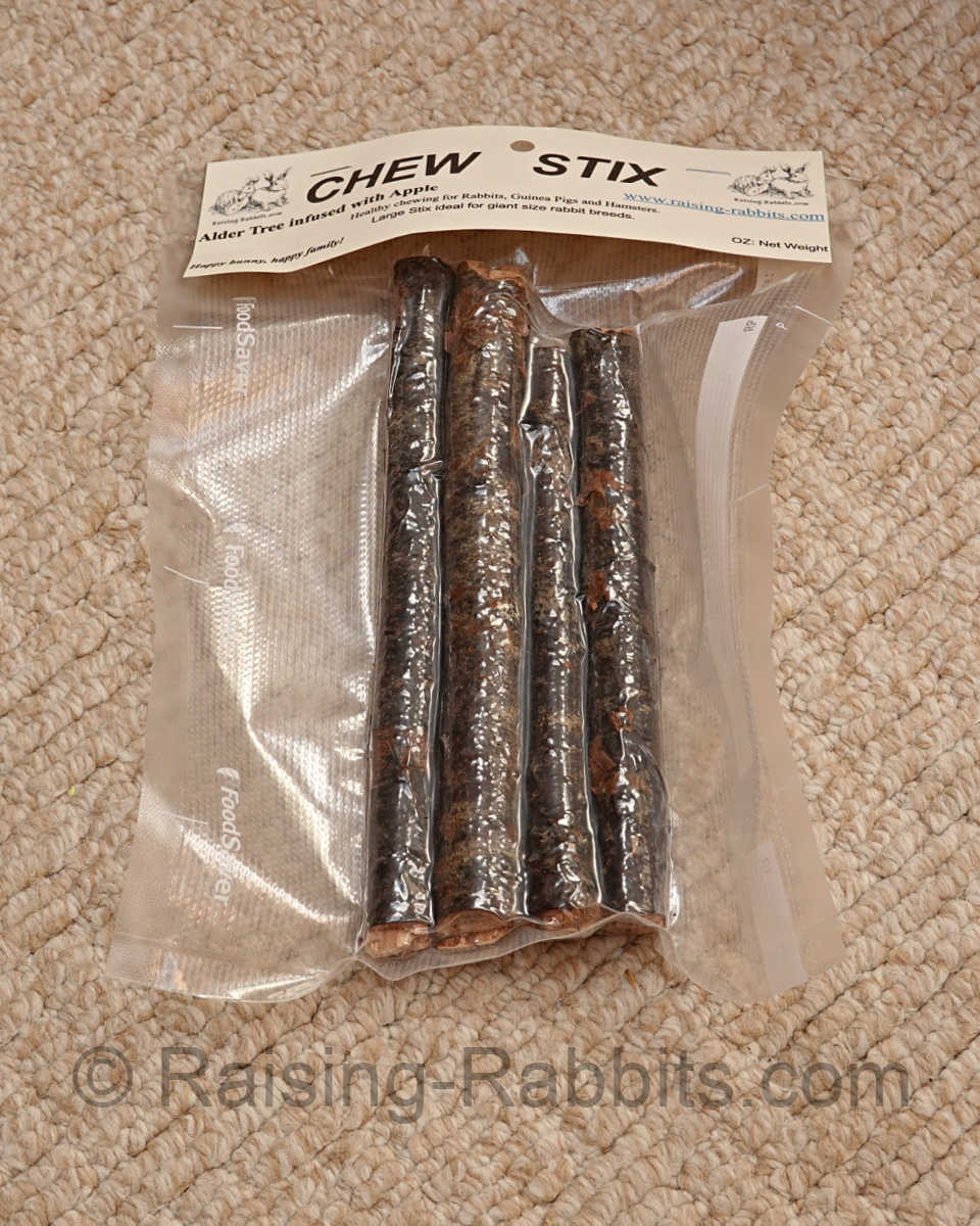 Raising-Rabbits Chew Stix: Large Size 5 oz - Raising Rabbits