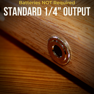 Oak ToeKicker Acoustic Stompbox by Kopf Percussion