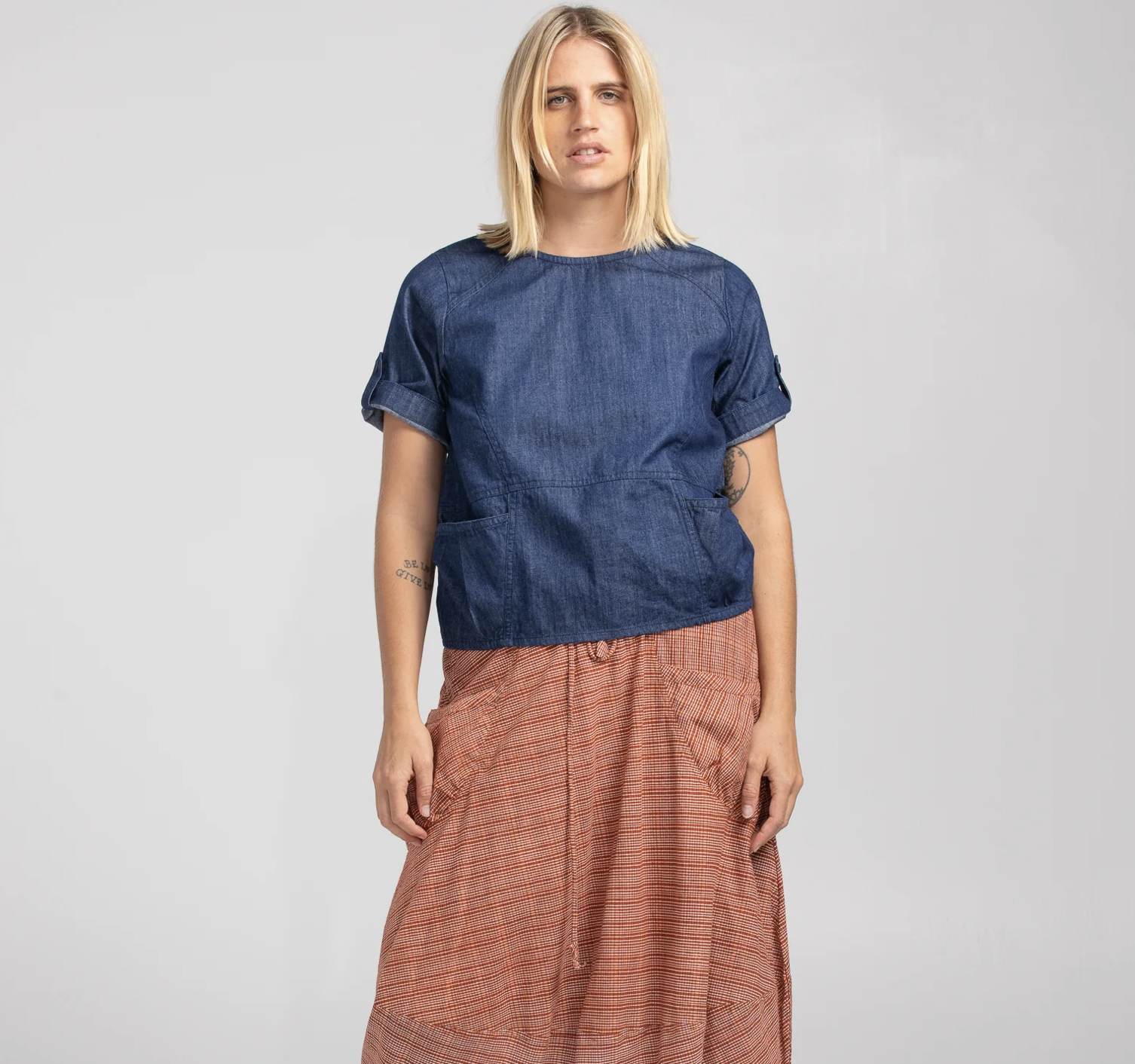 Boom Shankar Guru Top - Dark Denim