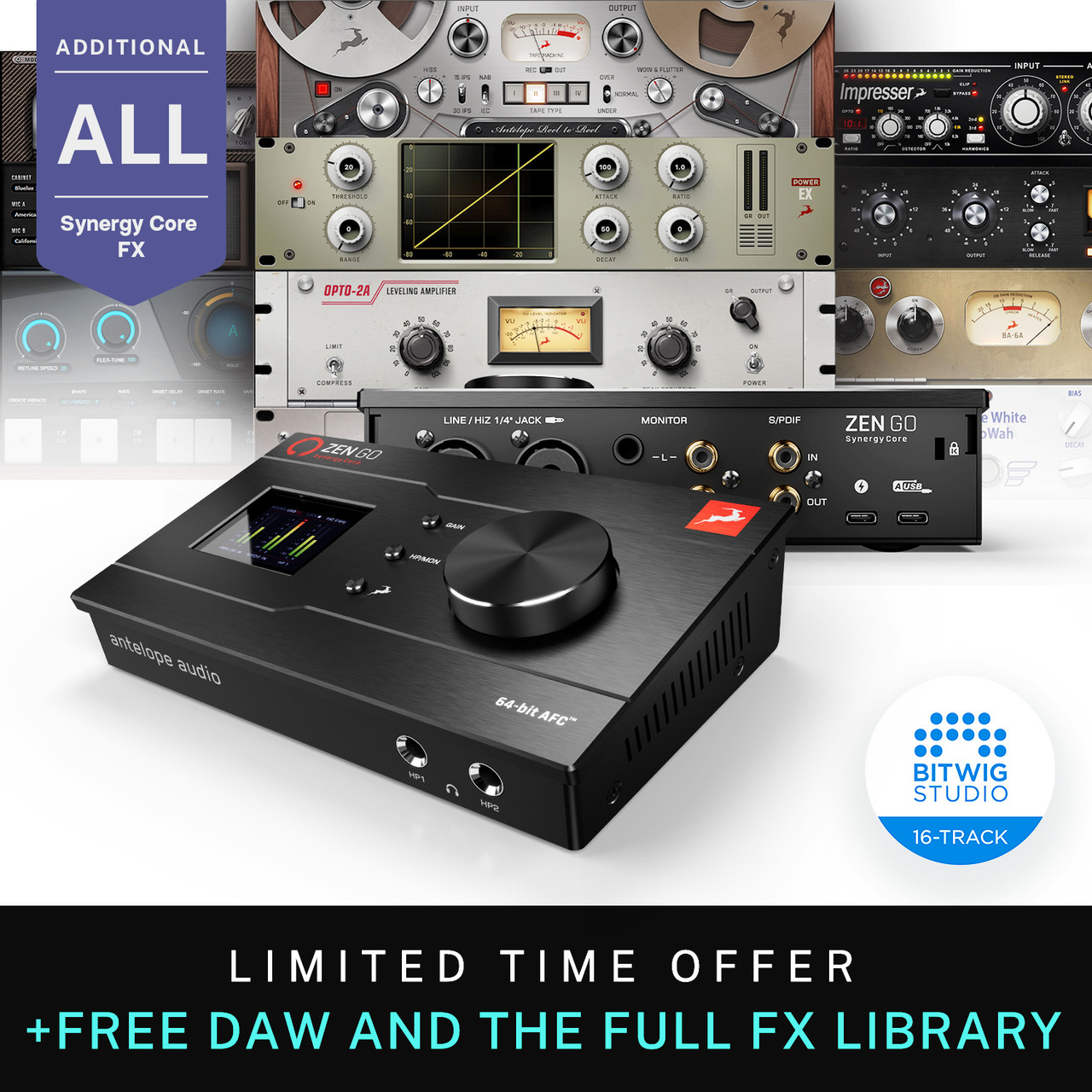 Antelope Audio Zen Go Synergy Core - 4 x 8 USB-C Audio Interface