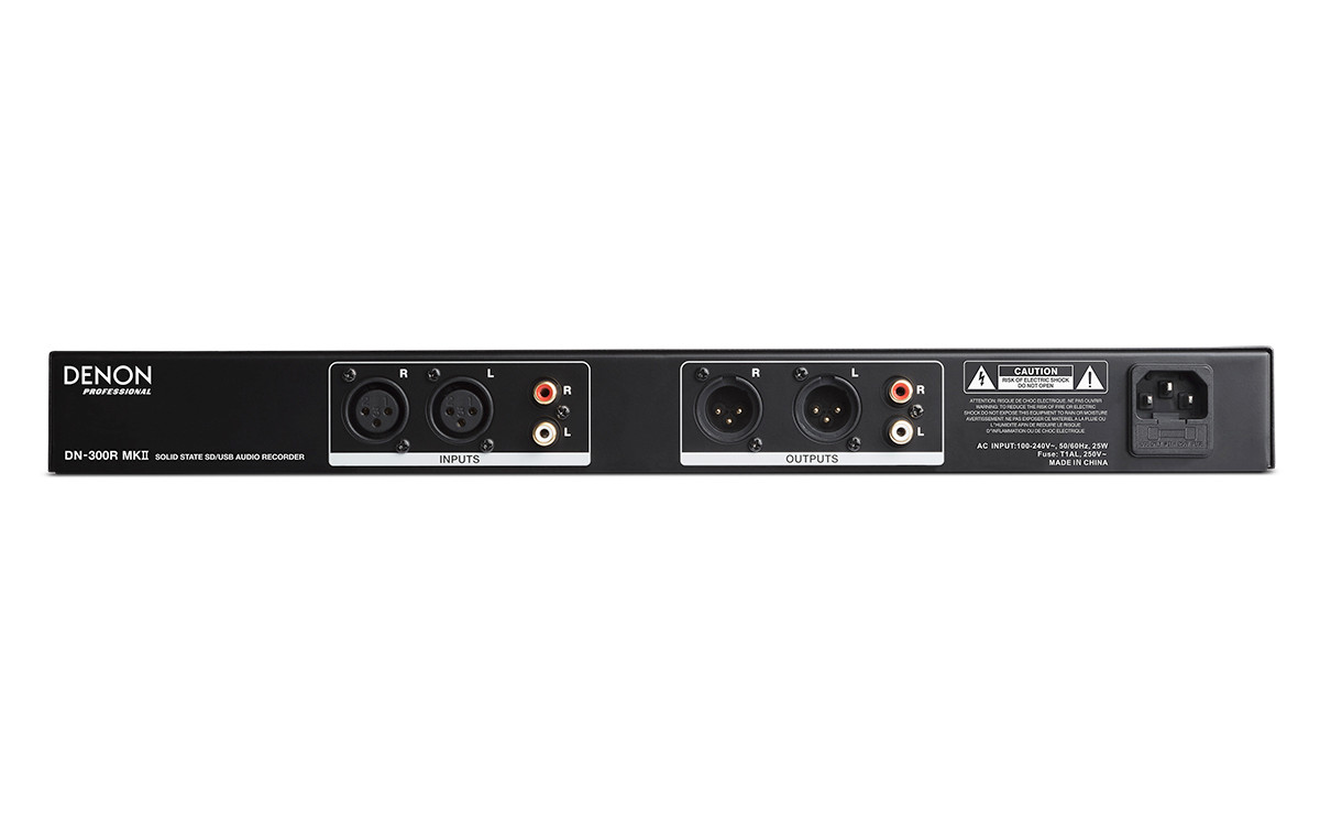 Denon DN-300R MKII - Solid-State SD/USB Audio Recorder