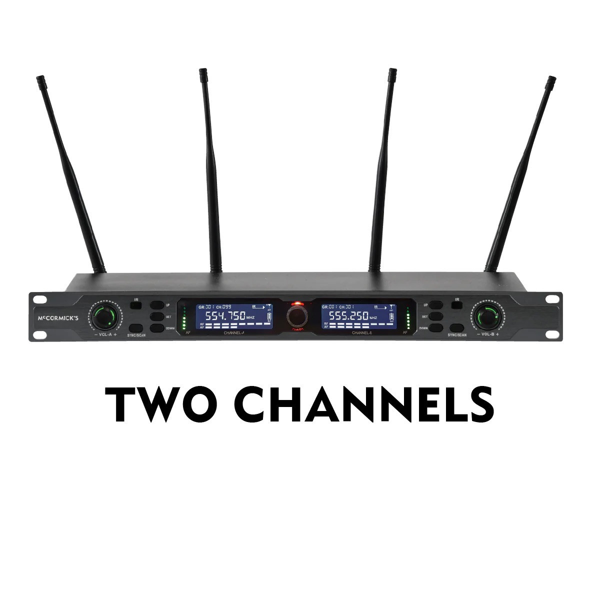 McCormick's Dual Wireless Microphone System - 2 Headset Mics