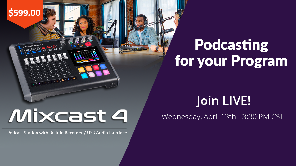 TASCAM Mixcast 4 Webinar - Romeo Music