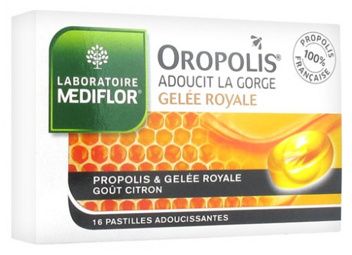 Médiflor Oropolis Royal Jelly Liquid Heart 16 Soothing Lozenges - Steych