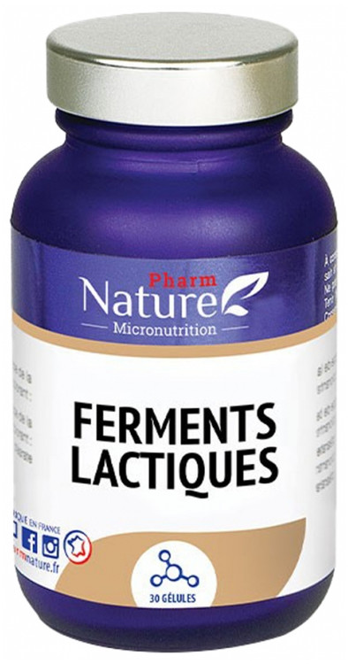 Pharm Nature Lactic Ferments 30 Capsules - Steych