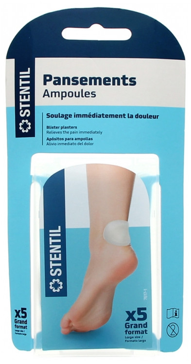 Stentil Blister Plasters - Large Size - x5 Units - Steych