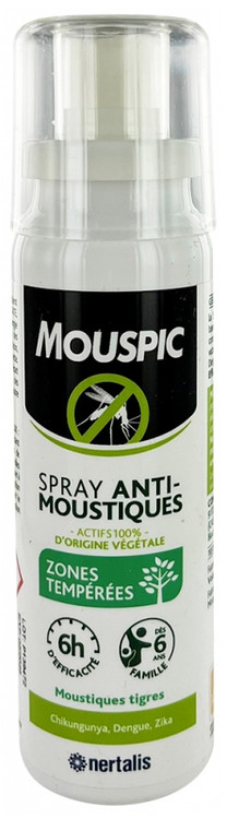 Mouspic Spray Anti-Mosquito Plant Temperate Zones 100 ml - Steych