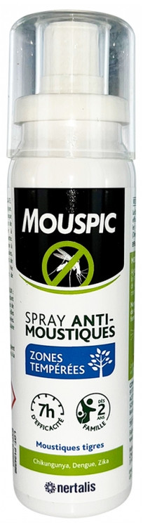 Mouspic Anti-Mosquito Spray Temperate Zones 100 ml - Steych