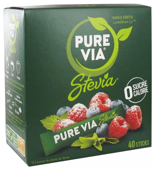 Pure Via Stevia 40 Sticks - Steych