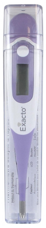 Biosynex Exacto Thermometer Soft & Fast - Colour: Purple - Steych