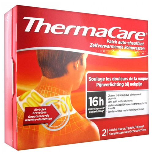 ThermaCare Warming Patch 16hrs Neck Shoulder Wrist 2 Patches - Steych
