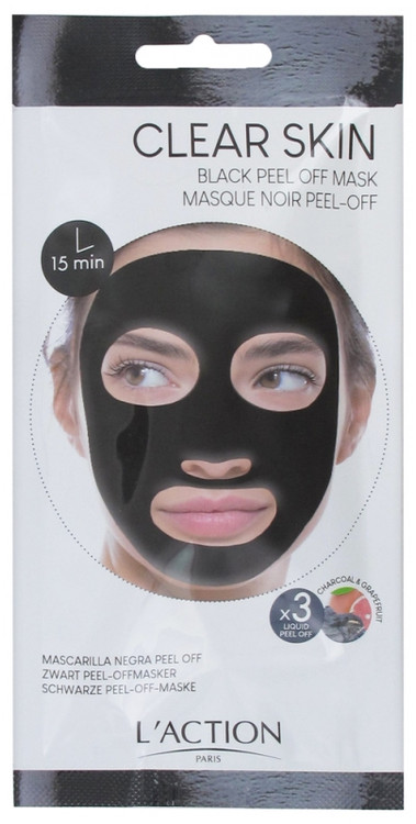 L'Action Paris Black Peel Off Mask 3 Sachets - Steych