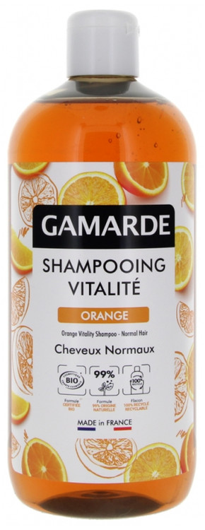 Gamarde Organic Orange Vitality Shampoo Normal Hair 500ml - Steych
