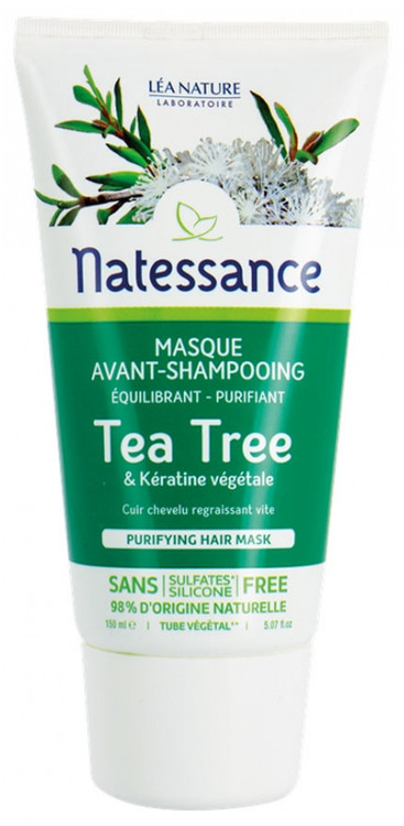Natessance Pre-Shampoo Mask Tea Tree & Botanical Keratin 150ml - Steych