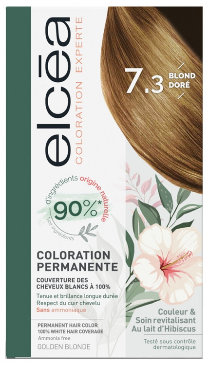 Elcéa Permanent Expert Hair Color - Hair Colour: 7.3 Golden Blond - Steych