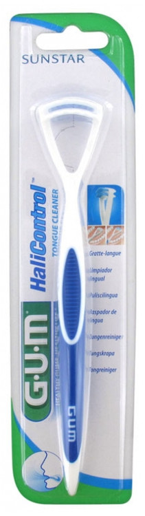 GUM Tongue Scraper Halicontrol 760 - Colour: Blue - Steych