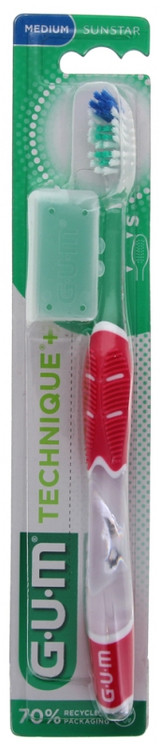 GUM Toothbrush Technique+ 493 - Colour: Red - Steych
