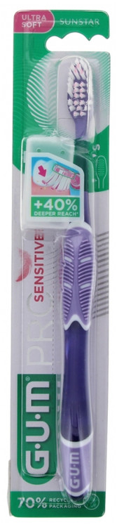 GUM Toothbrush Pro Sensitive 510 - Colour: Purple - Steych