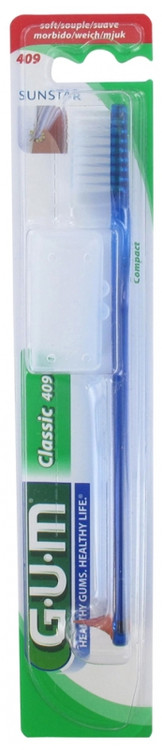 GUM Toothbrush Classic 409 - Colour: Blue - Steych