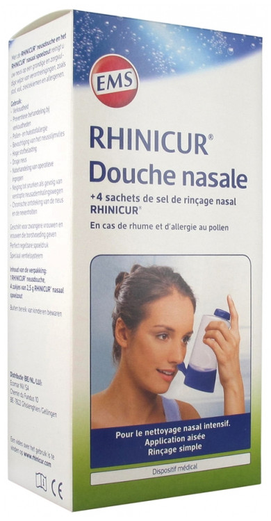 Rhinicur Nasal Shower + Nasal Rinse Salt 4 sachets - Steych
