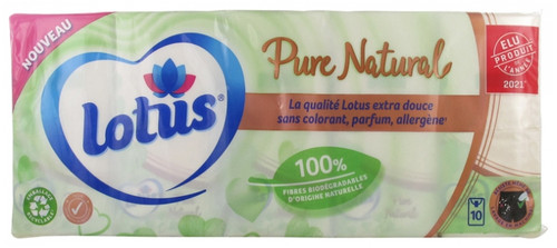 Lotus Pure Natural 10 Cases of 9 Tissues - Steych