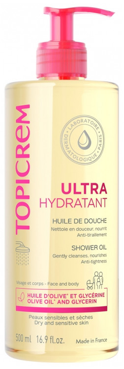 Topicrem Ultra-Hydrating Shower Oil 500 ml - Steych