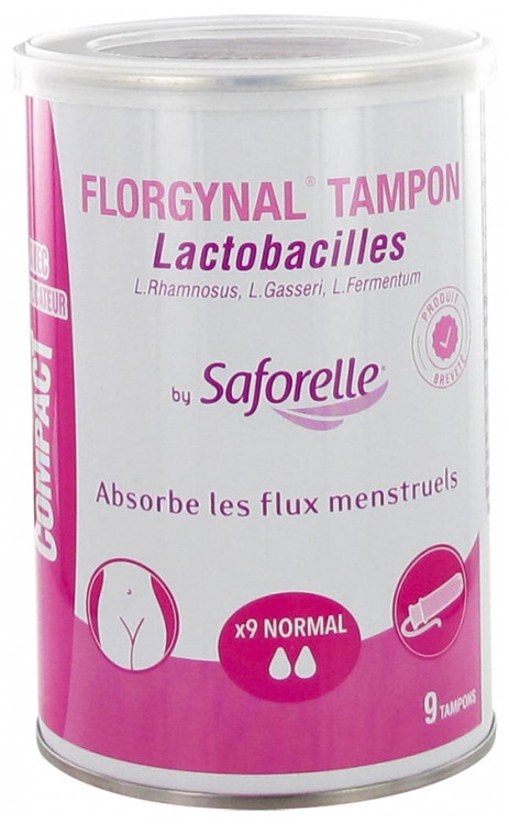 Saforelle Florgynal Compact Applicator Tampon 9 Normal - Steych