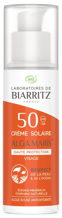 Laboratoires de Biarritz Organic Alga Maris Face Sunscreen SPF50 50ml ...