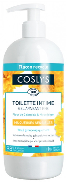 Coslys Intimate Cleansing Gel pH8 Organic 500ml - Steych