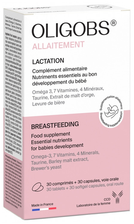 Laboratoire CCD Oligobs Breastfeeding 30 Tablets + 30 Capsules - Steych