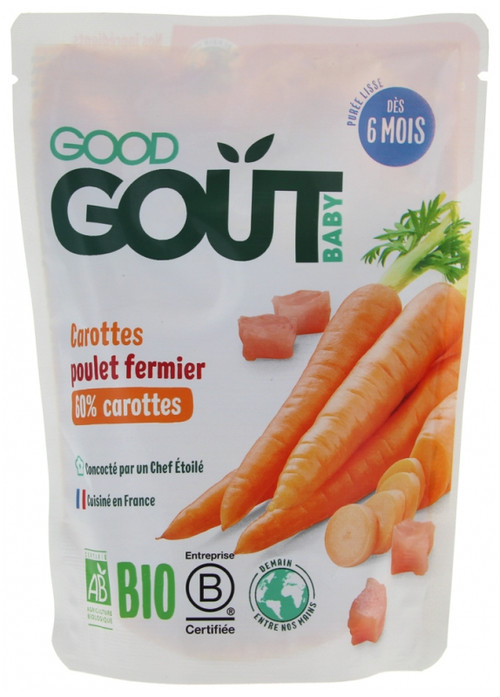 Good Goût Organic Carrots Free Range Chicken From 6 Months 190g - Steych