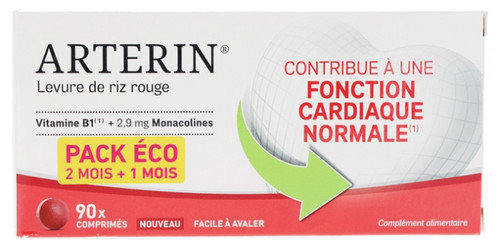 Arterin Red Rice Yeast 90 Tablets Including 30 Free Tablets - Steych