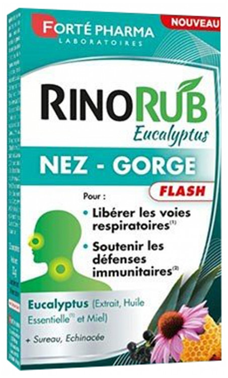 Forté Pharma RinoRub Nose-Throat 15 Tablets - Steych