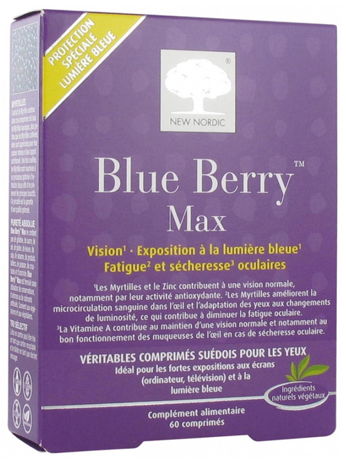 New Nordic Blue Berry Max 60 Tablets - Steych