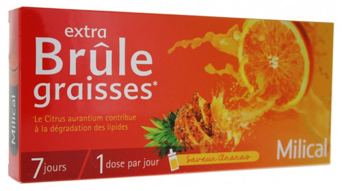 Milical Extra Pineapple Fats Burner 7 Single Doses - Steych