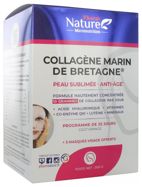 Pharm Nature Marine Collagen from Bretagne Sublimated Skin Anti-Ageing ...