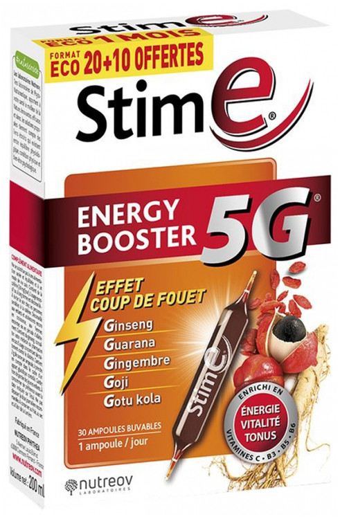 Nutreov Stim E Energy Booster 5G 20 Vials + 10 Free - Steych