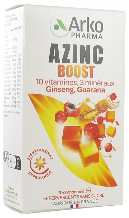 Arkopharma Azinc Boost 20 Effervescent Tablets - Steych