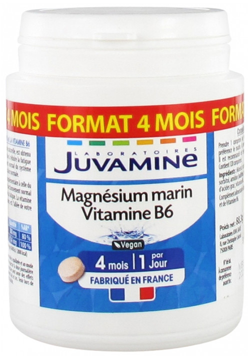 Juvamine Marine Magnesium Vitamin B6 120 Tablets - Steych