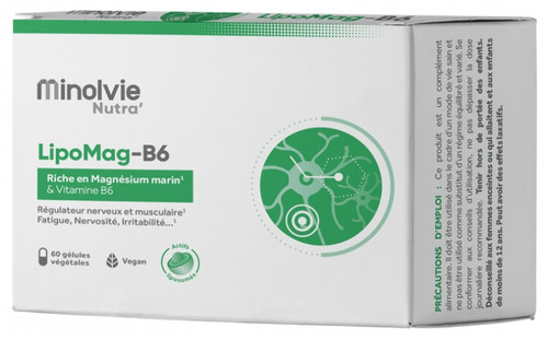 Minolvie Nutra' Lipomag-B6 60 Vegetable Capsules - Steych