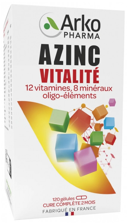 Arkopharma Azinc Vitality 120 Capsules - Steych