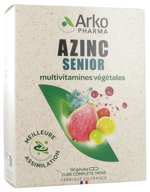 Arkopharma Azinc Senior Vegetable Multivitamins 60 Capsules - Steych