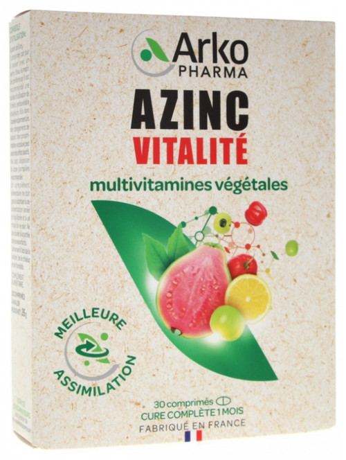 Arkopharma Azinc Vitality Multivitamins Botanical 30 Tablets - Steych