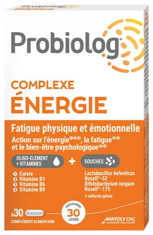 Mayoly Spindler Probiolog Energy Complex 30 Capsules - Steych