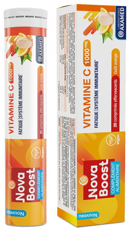 Nova Boost Vitamin C 1000mg 20 Effervescent Tablets - Steych