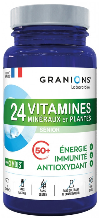 Granions 24 Vitamins Minerals and Plants Senior 90 Tablets - Steych