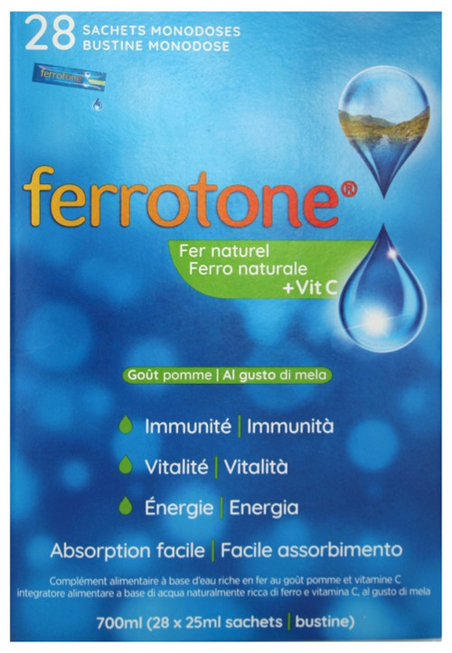 Ferrotone Natural Iron + Vitamin C 28 Sachets - Steych