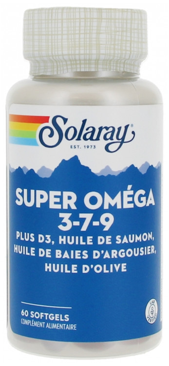 Solaray Super Omega 3-7-9 60 Softgels - Steych