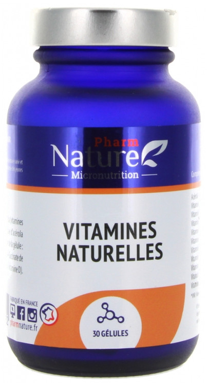 Pharm Nature Natural Vitamins 30 Capsules - Steych