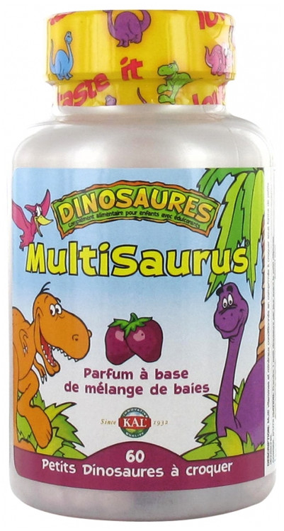 Kal Multisaurus Dinausaurs 60 Tablets - Steych